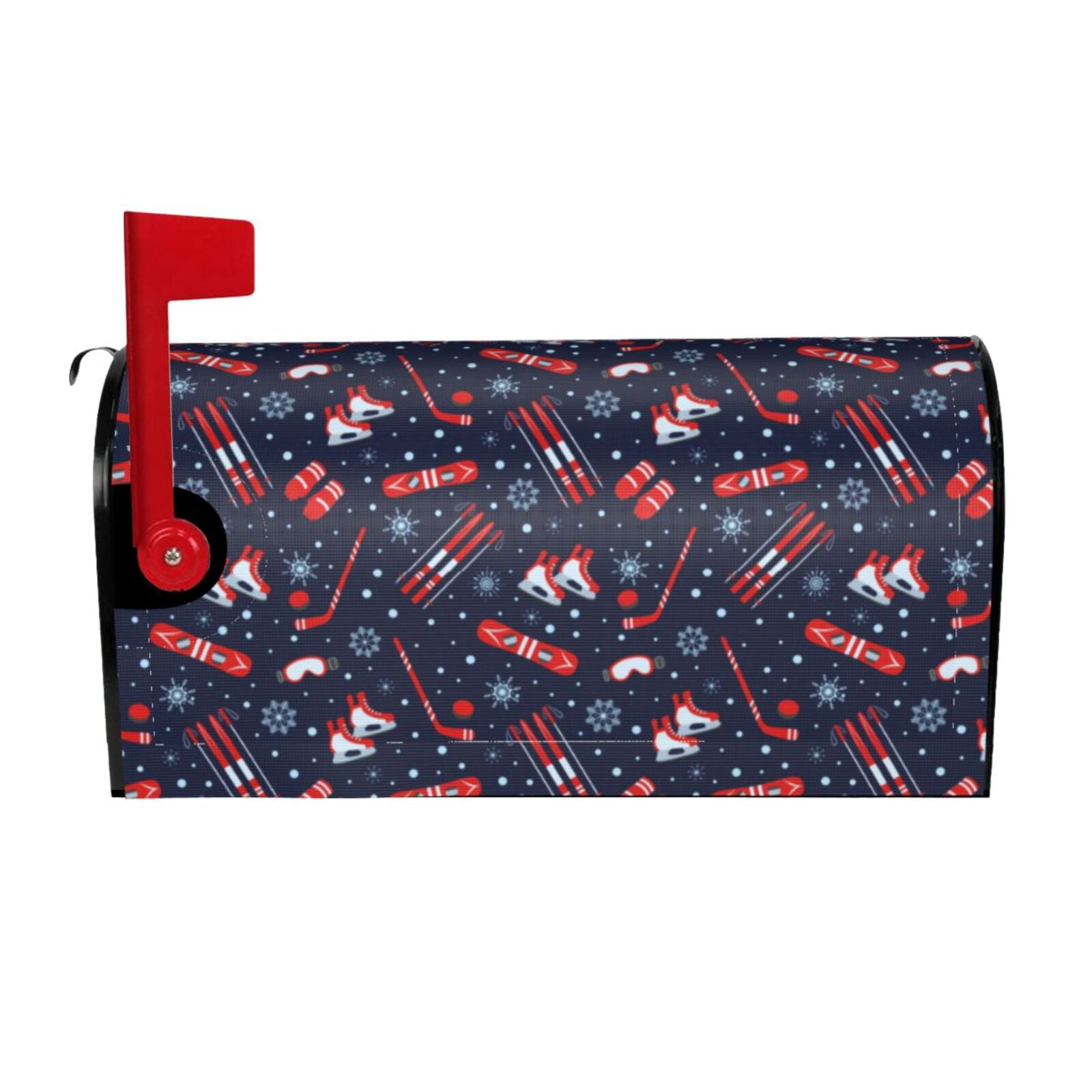 Junzan Winter Outdoors Sports Pattern Mailbox Covers,Magnetic Mailbox ...