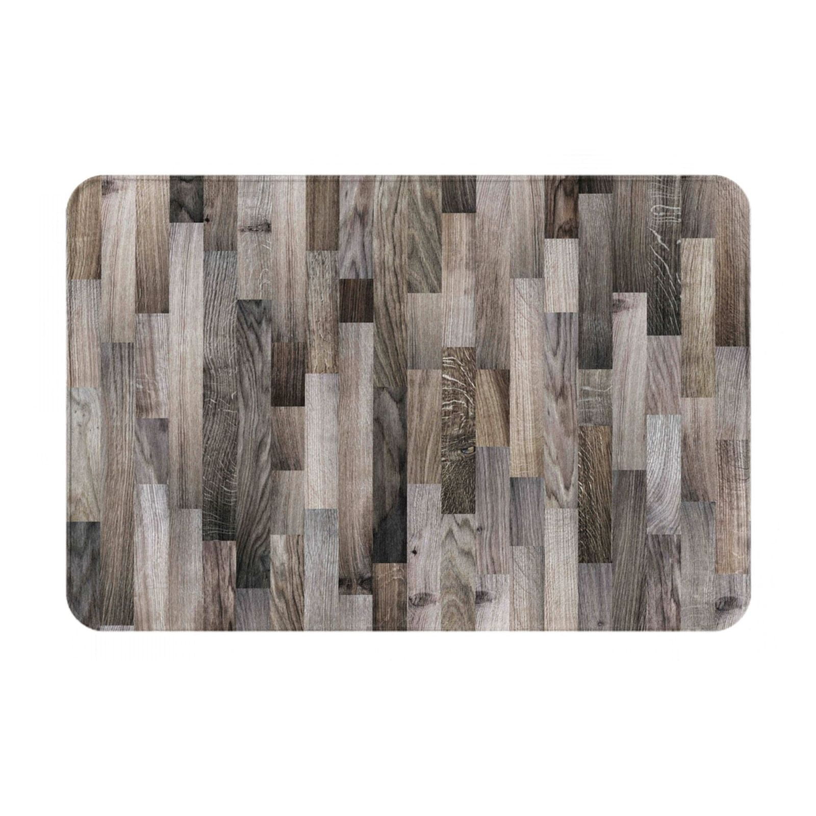 Junzan Wooden Texture Custom Funny Welcome Doormat Personalized Door ...