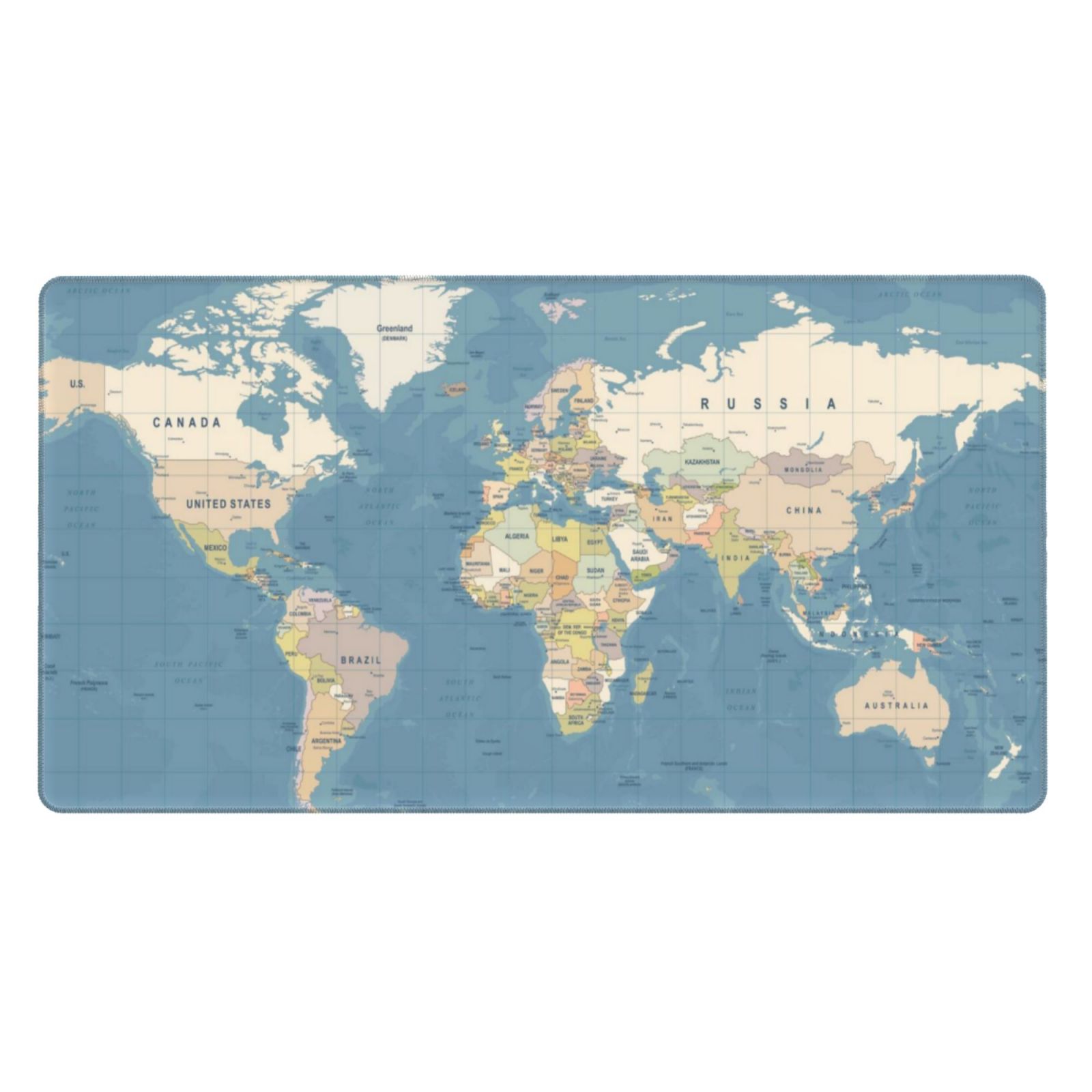 Junzan World Map1 Extra Large Mouse Pad For Boys Girl Men Women Desktop Gaming,29.5" X 15.8 ...