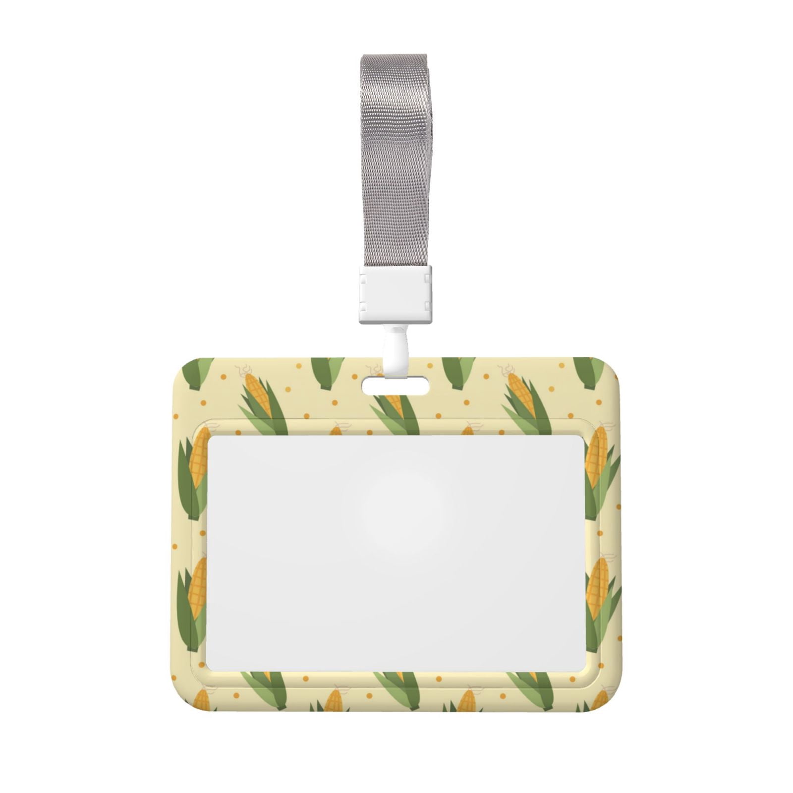 Junzan Yellow Corn ID Badge Holder with Windows Key Card Work Badge ...