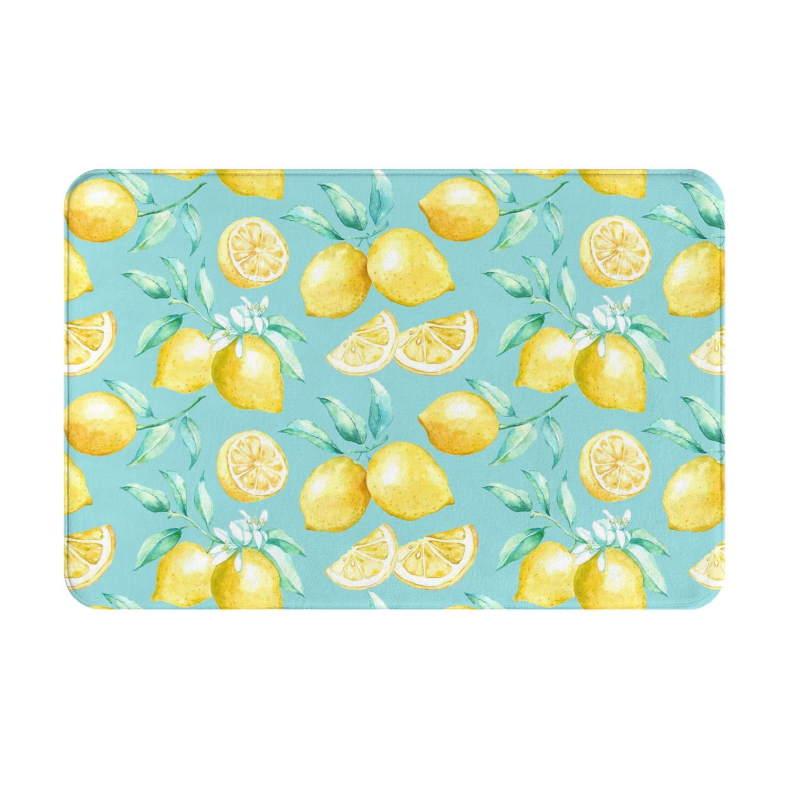 Junzan Yellow Lemon Custom Funny Welcome Doormat Personalized Door Mats ...
