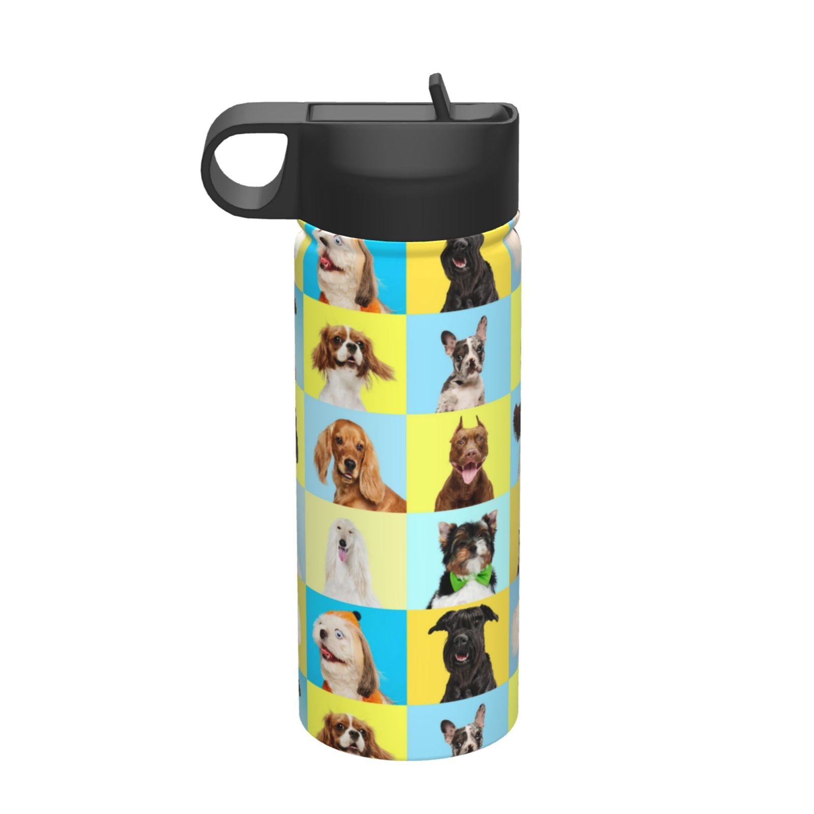 Junzan arious dog breeds Pattern Stainless Steel Sports Water Cup Flask ...