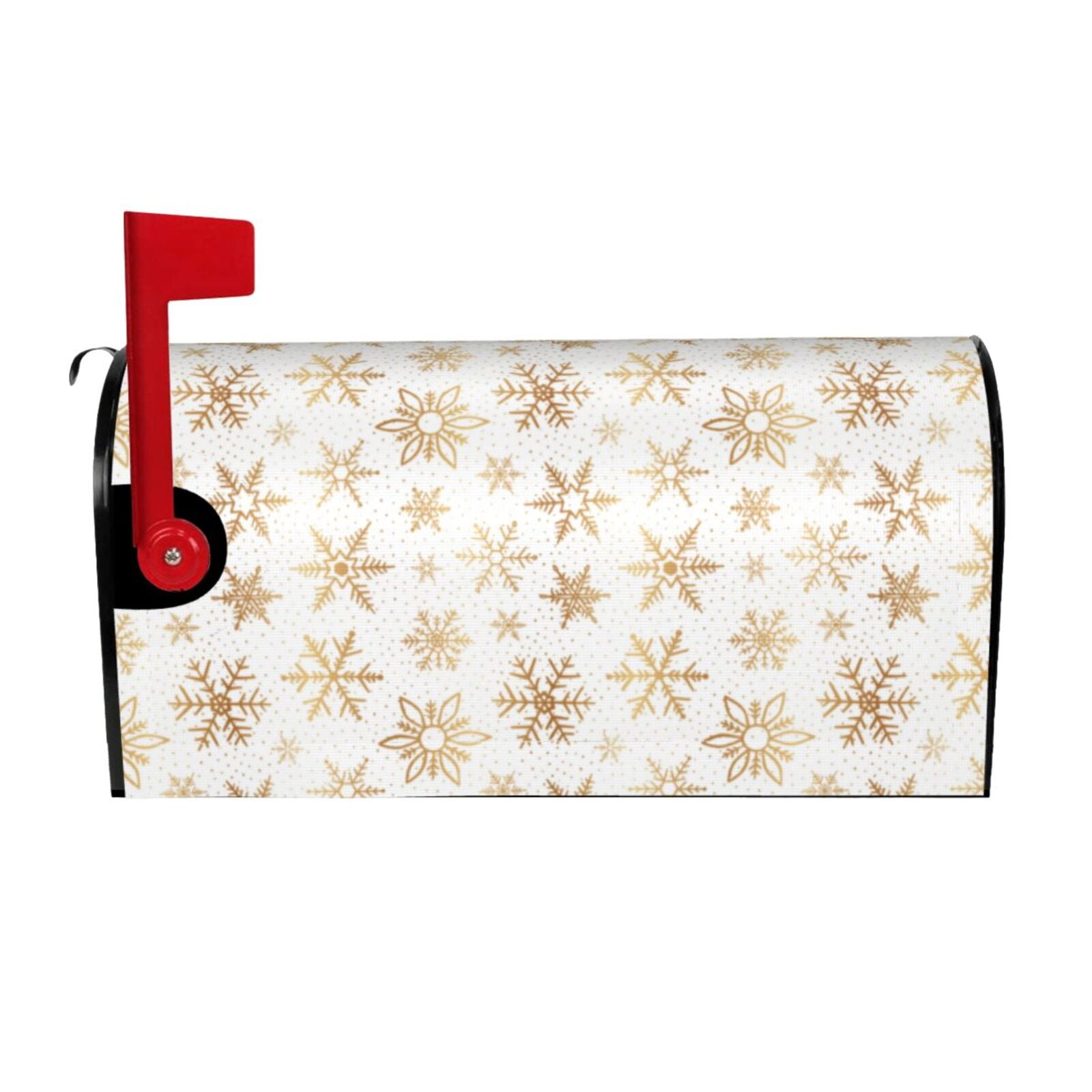 Junzan gold Snowflake print Pattern Mailbox Covers,Magnetic Mailbox ...