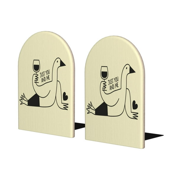 Junzan just you and me for Wood Bookends,1 Pair Book Ends for Shelves ...