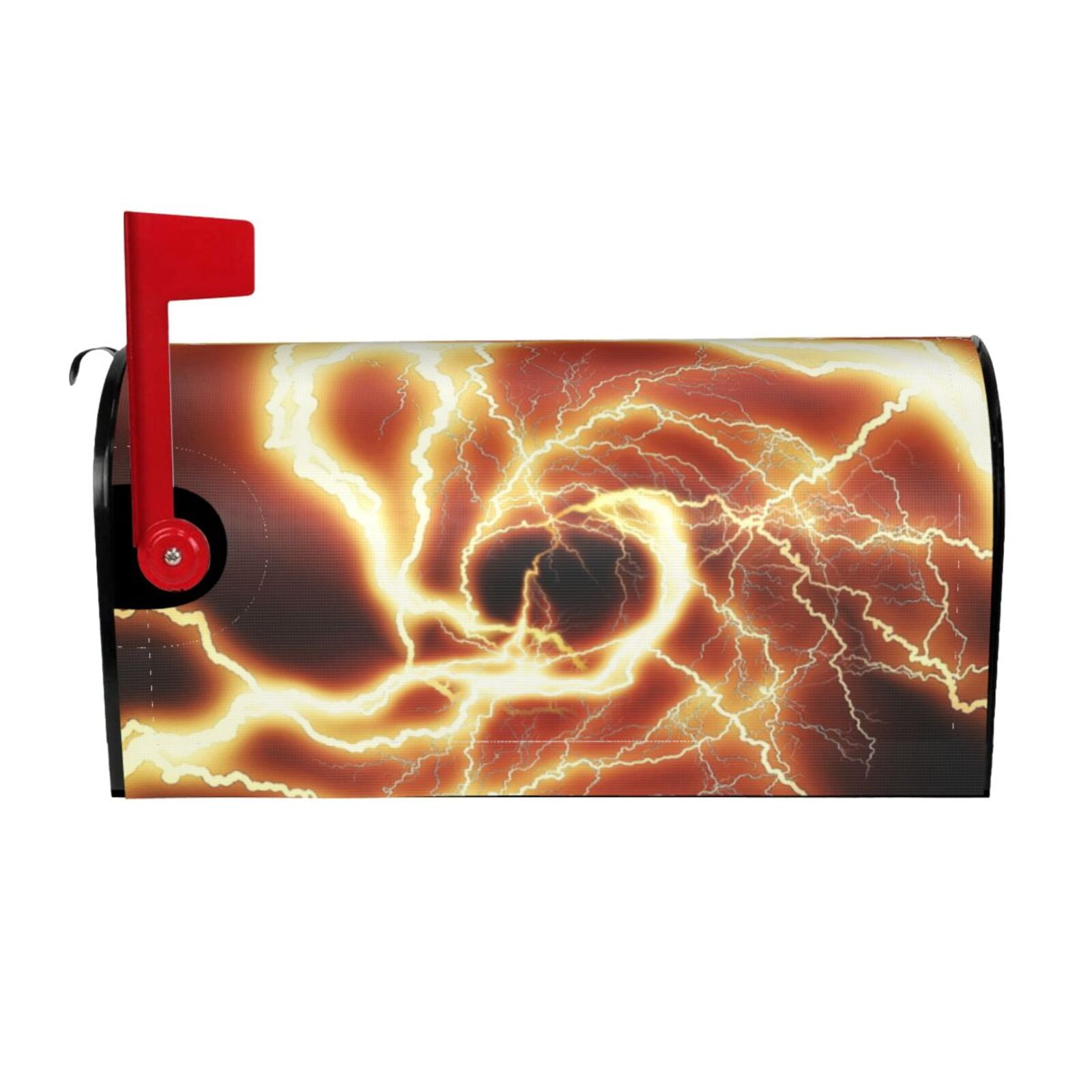 Junzan orange lightning Pattern Mailbox Covers,Magnetic Mailbox ...