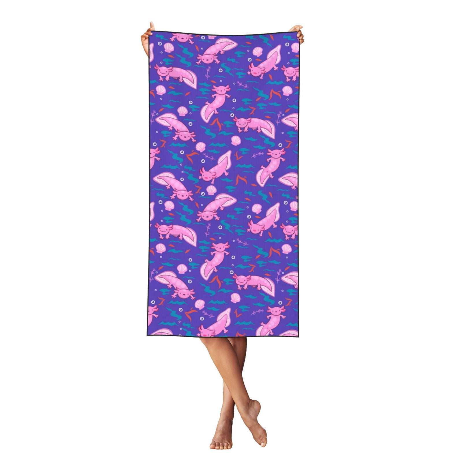 Juoritu Beach Towel 27.5 x 55 Inches - Axolotl - Walmart.com