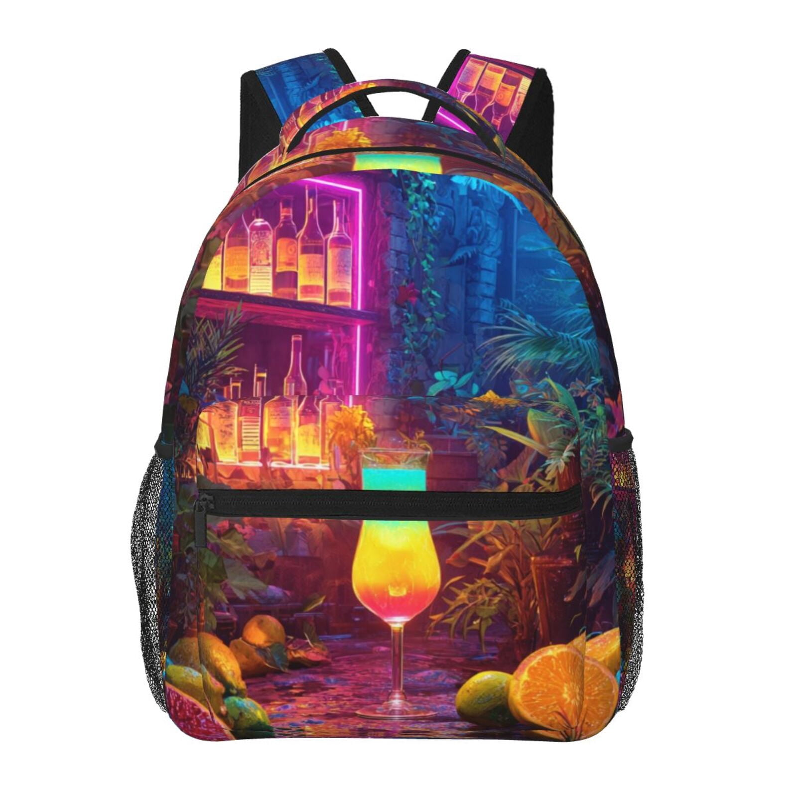 Juoritu Beer Palm Leaves Summer Hawaii Beach Theme Lightweight Backpack ...