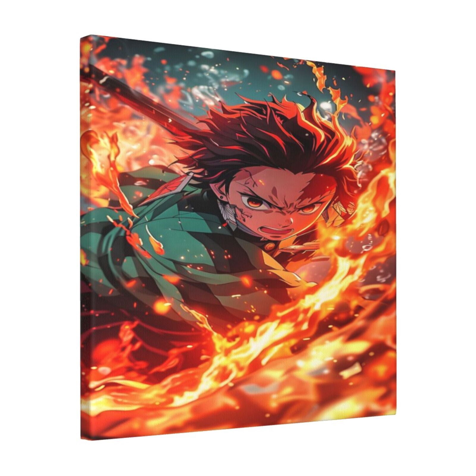 Juoritu Canvas Painting 16 x 16 Inches - Demon Slayer - Walmart.com