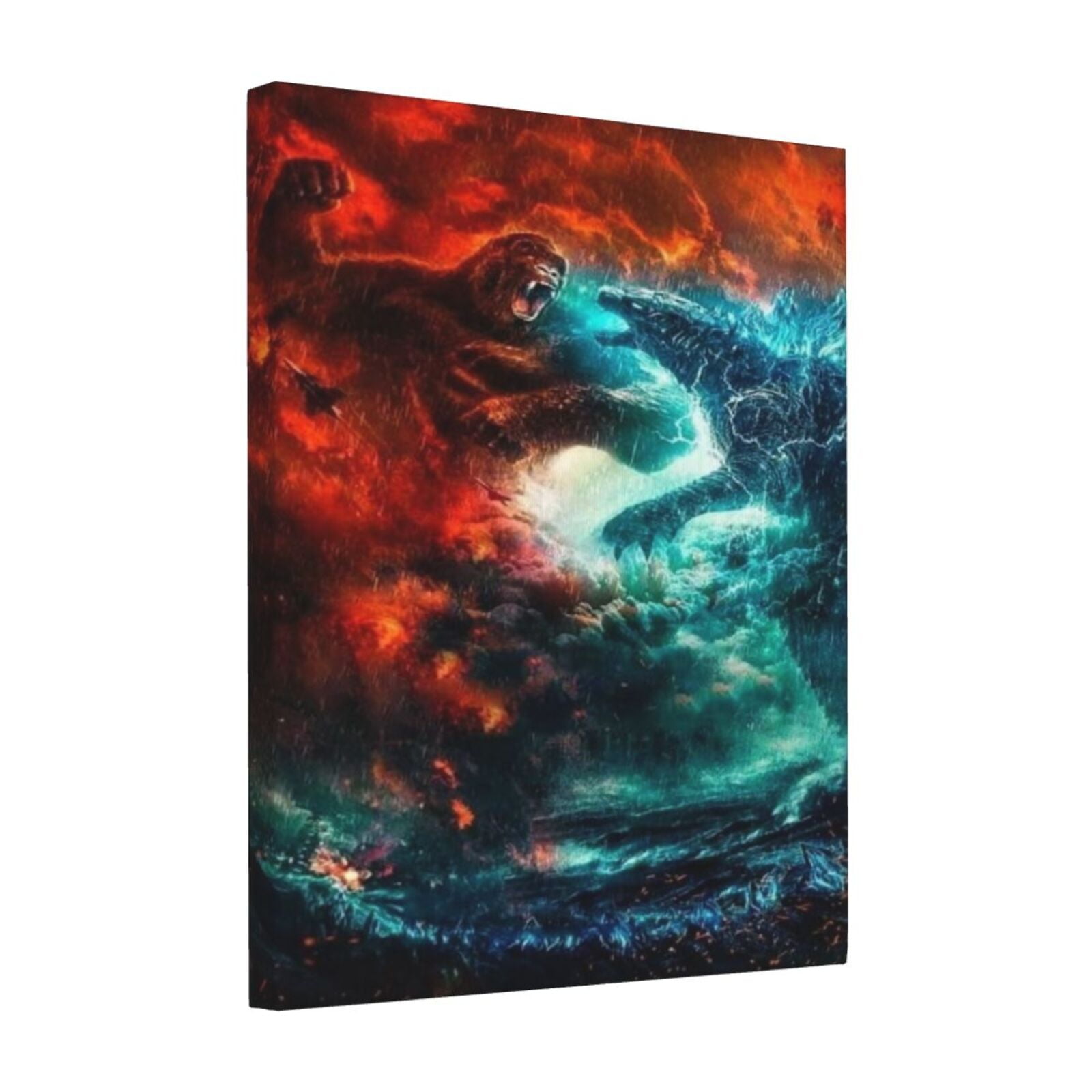Juoritu Canvas Painting 8 x 10 Inches - Godzilla - Walmart.com