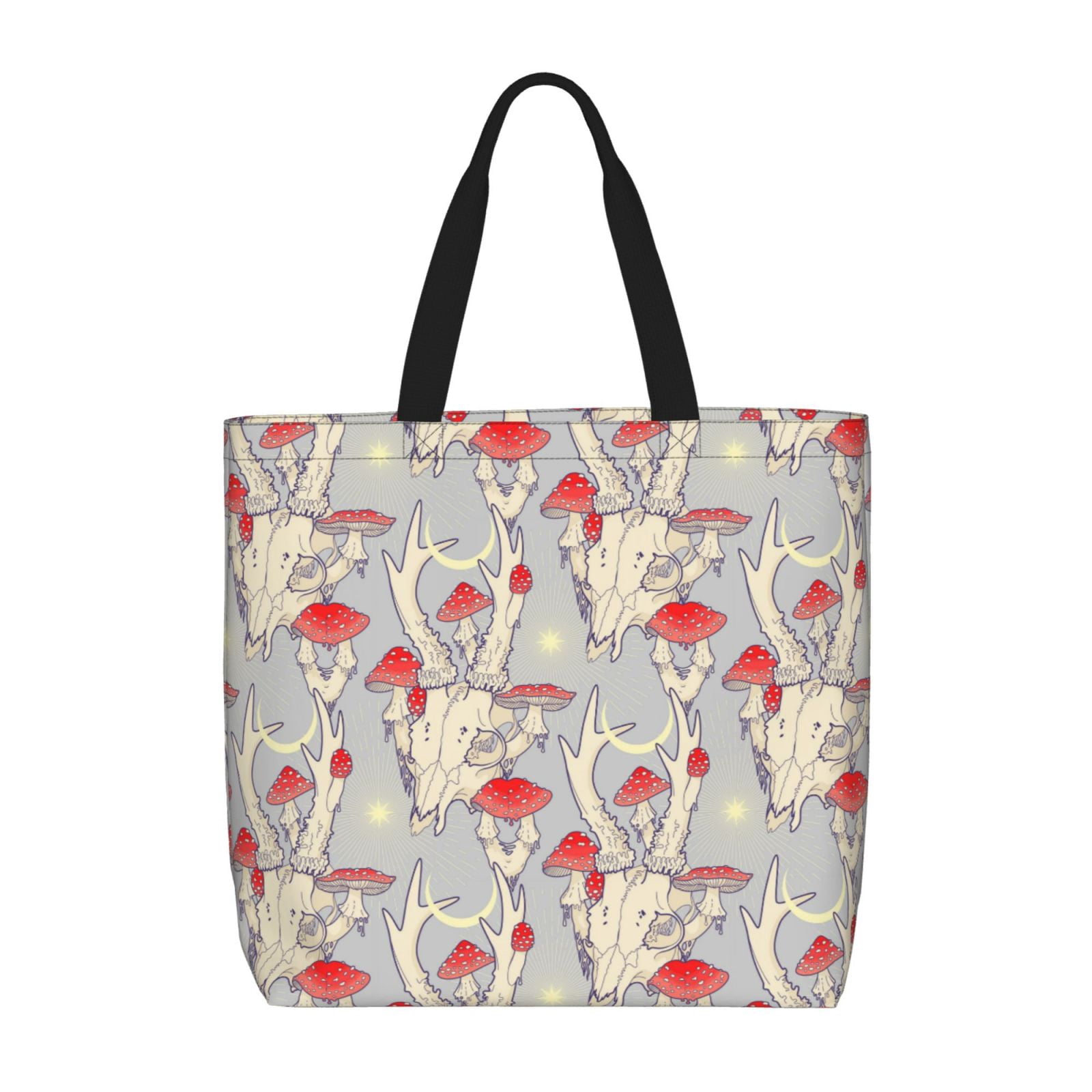 Juoritu Deer Skull Prints Tote Bag for Women – Durable Tote Bag for ...