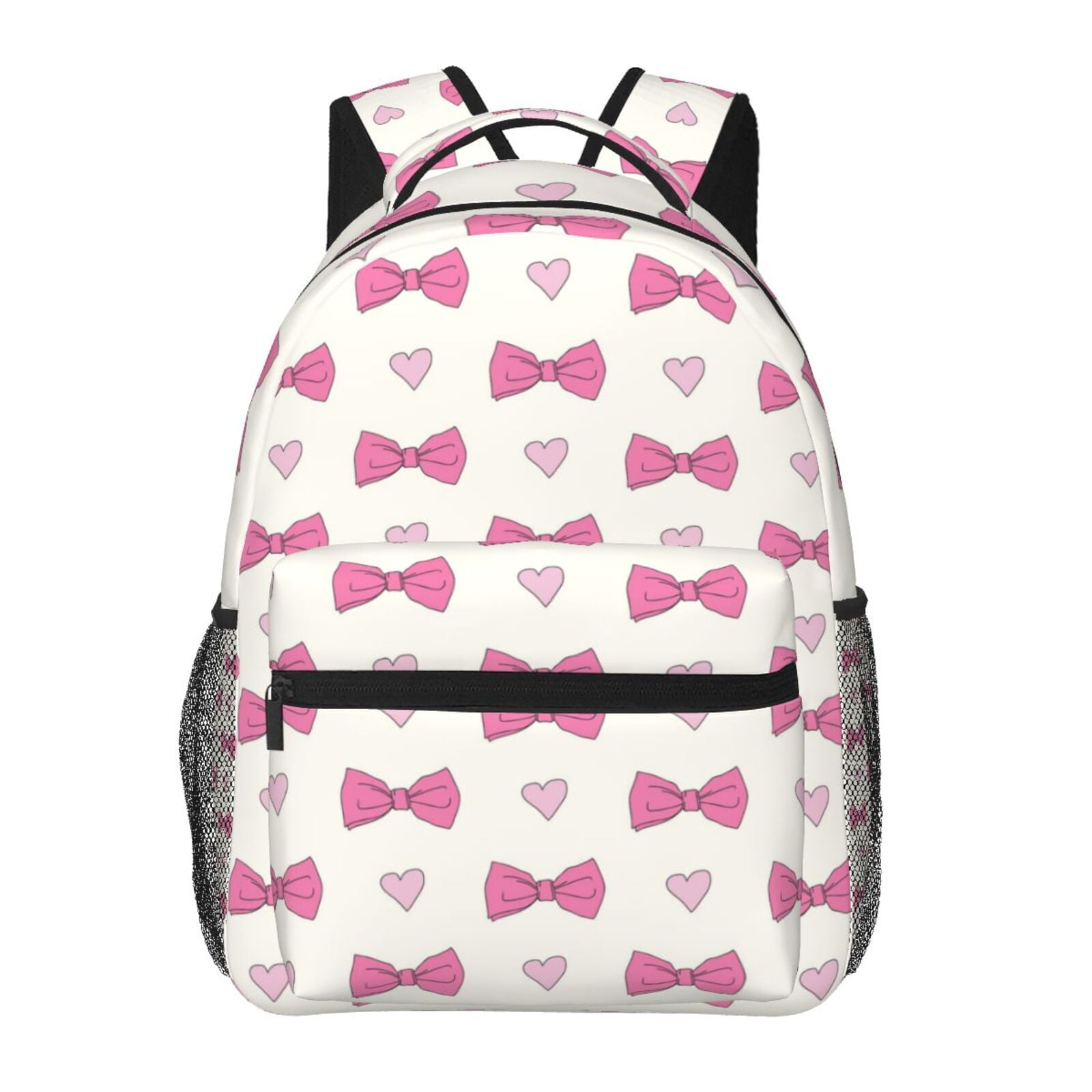 Juoritu Heart Pink Bow Backpacks, Laptop Backpacks for Traveling Work ...