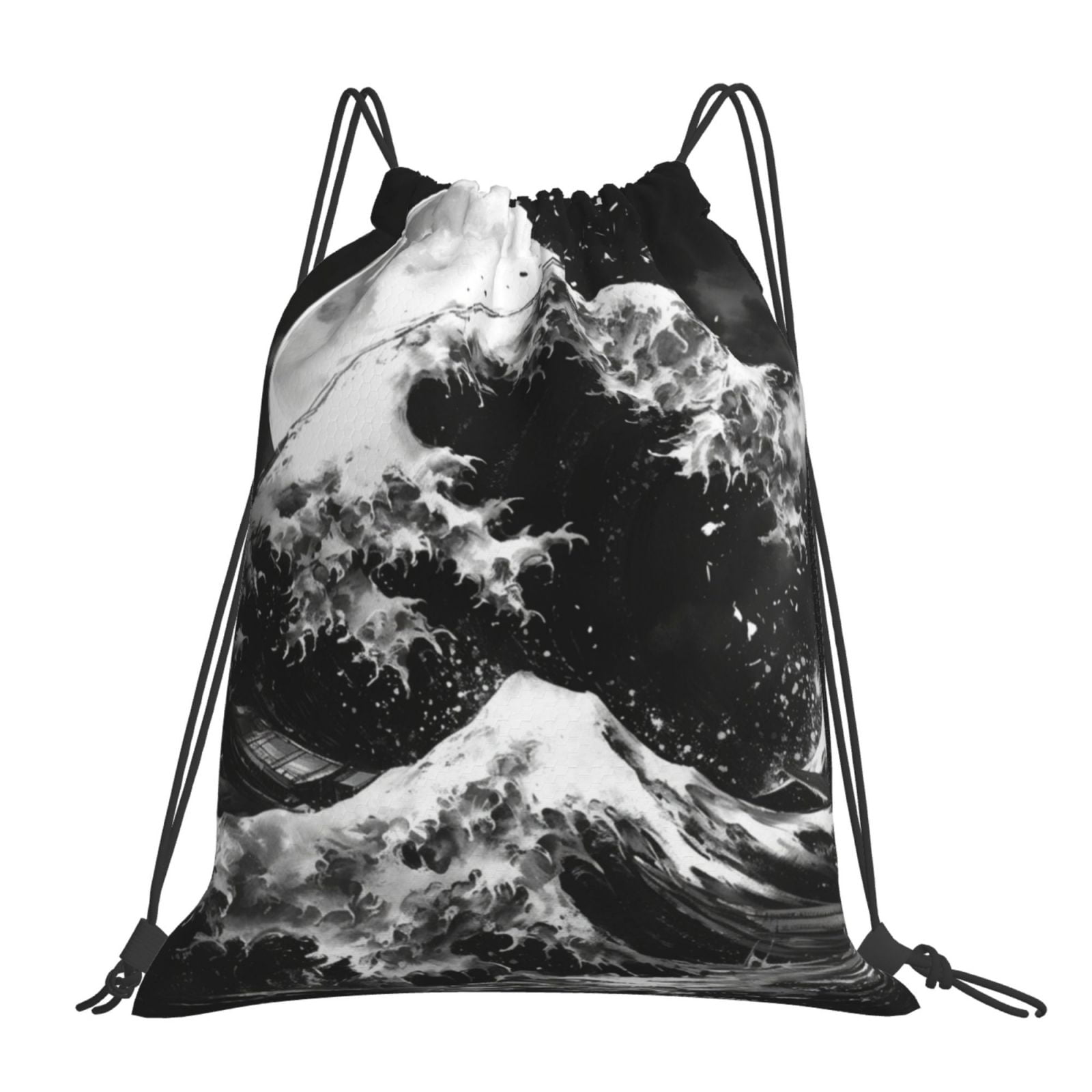 Juoritu Moon Ocean Waves Door Mountain Fuji Japanese Style Marine Coastal Nautical Theme Water ...