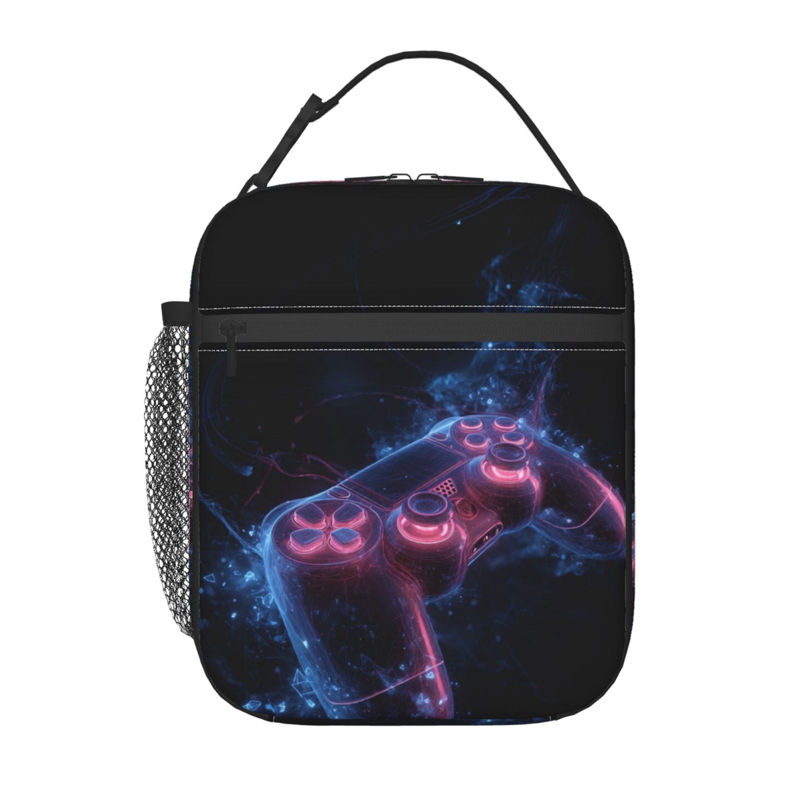 Juoritu Red Blue Gamepad Gaming Geometric Insulated Lunch Bag ...