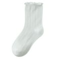 Juorvia Girls Sheer Frilly Socks Mid‑calf Seamless Toe Mesh Summer ...