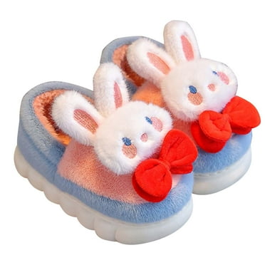 Drecage Little Kids Bunny Slippers Comfortable Lightweight Linen ...