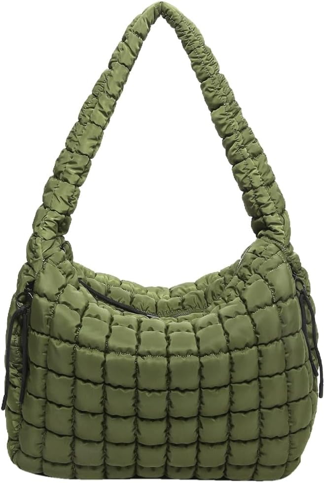 MAOYA Quilted Tote Bag Large Puffer Crossbody Bag Women Quilted Carryall Puffy Shoulder Bag ...