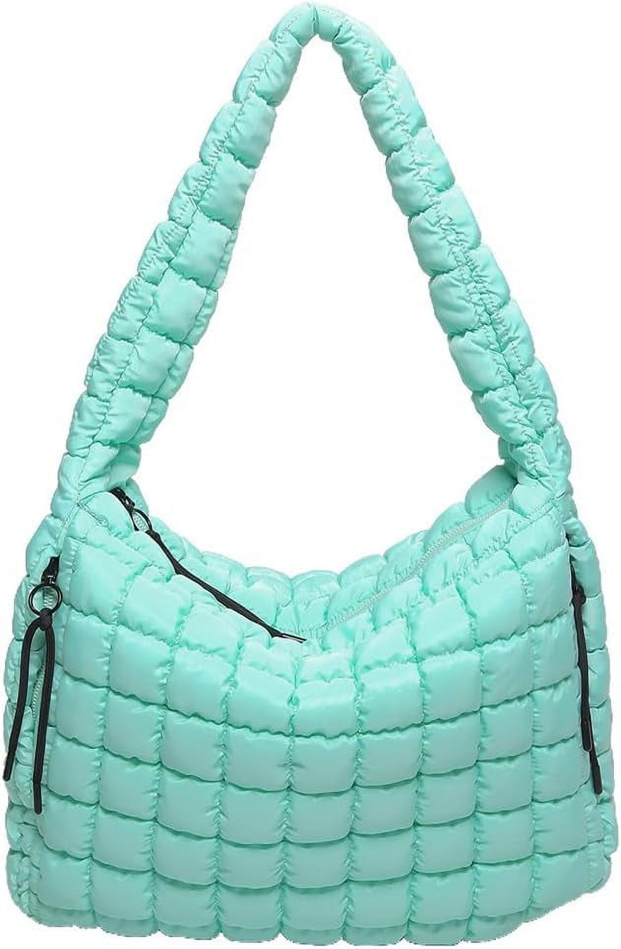 MAOYA Quilted Tote Bag Large Puffer Crossbody Bag Women Quilted Carryall Puffy Shoulder Bag ...