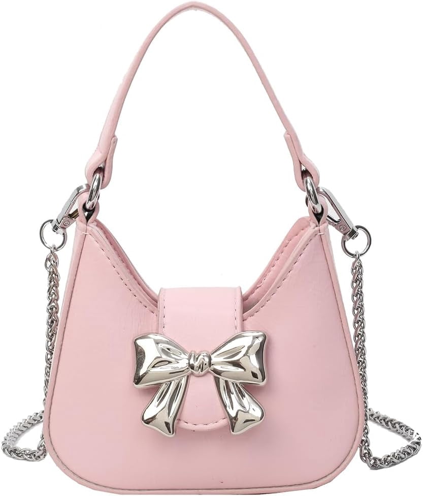 Juoxeepy Small Shoulder Bag Cute Bow Purse for Women Crossbody Bag ...