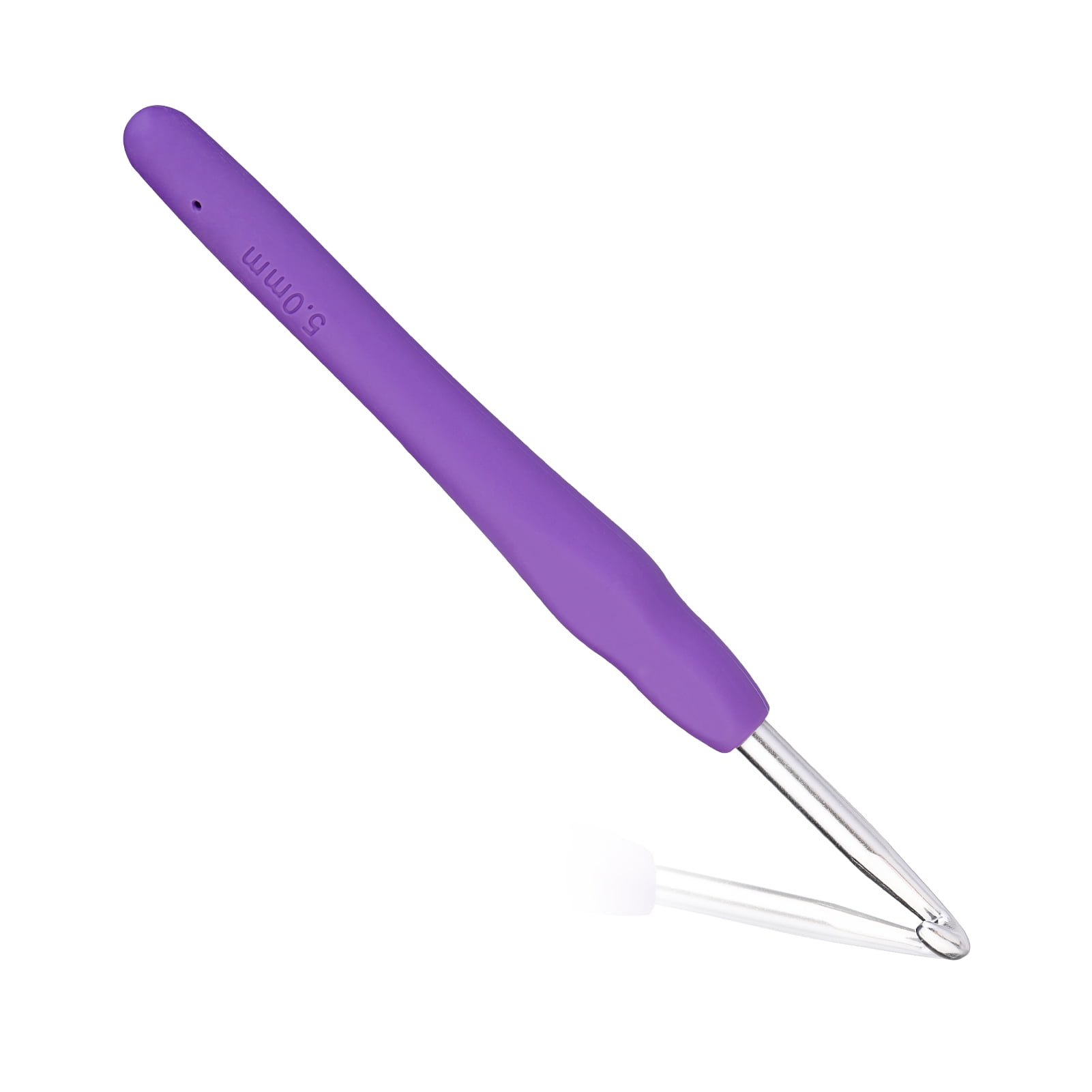 Jupean Extra Long Crochet Hooks, Ergonomic Aluminum Needles for ...