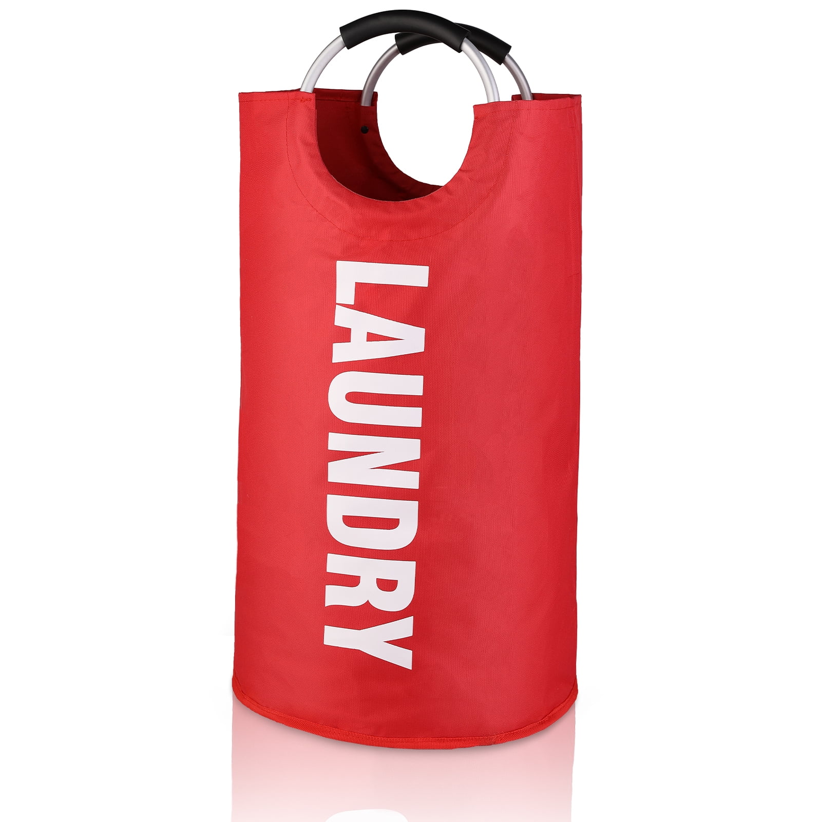 Jupean Laundry Basket, Collapsible Fabric Laundry Bag, Foldable Laundry ...