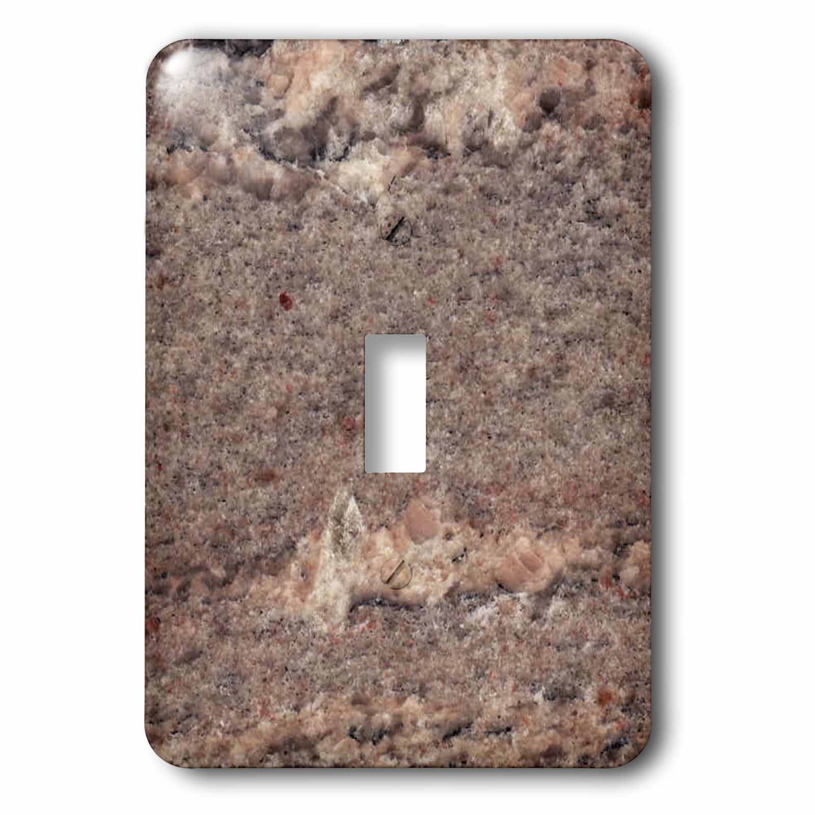 3dRose, Juperana Crema Bordeaux granite print, single toggle switch ...