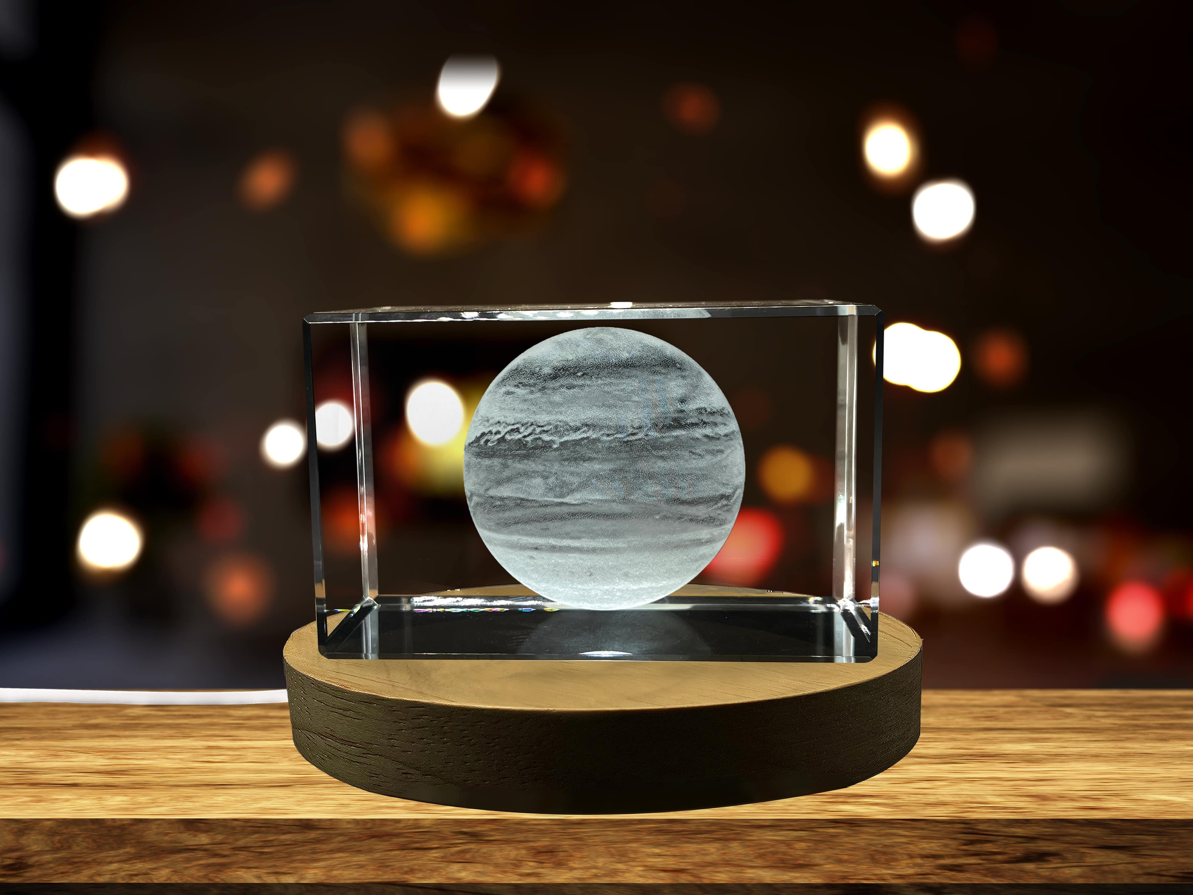 Jupiter 3D Engraved Crystal Novelty Decor - Walmart.com