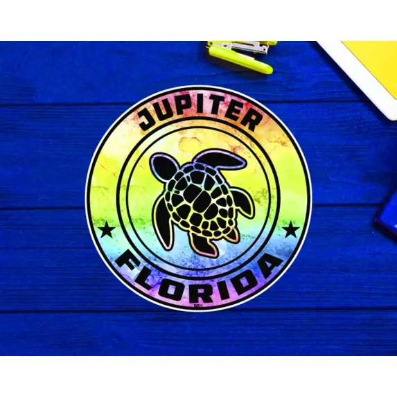 Jupiter Florida Beach Sticker Decal Sticker Sea Turtle Phone Decal ...