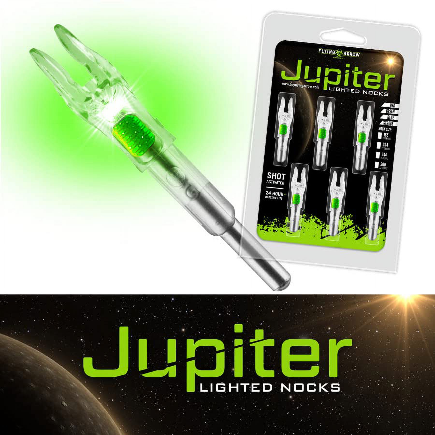 | Jupiter Lighted Nocks | Bright Lighted Nocks for Arrows | Illuminated ...