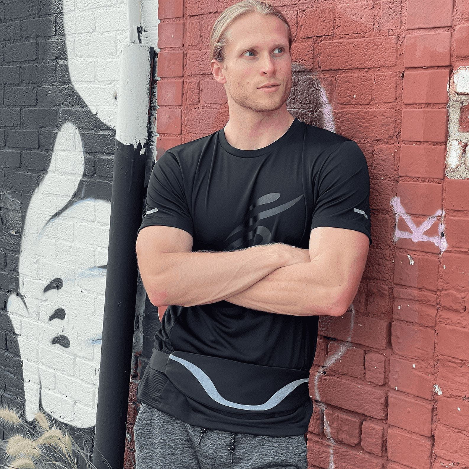 Rhythm Water-Resistant Sport Waist Pack Running Belt with Reflective ...
