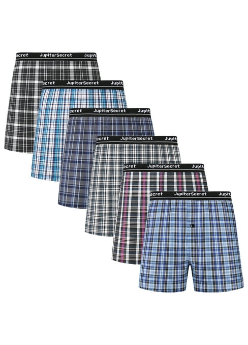 Men's Cotton Stretch Long-Leg Boxer Brief - 3 pack - Walmart.com