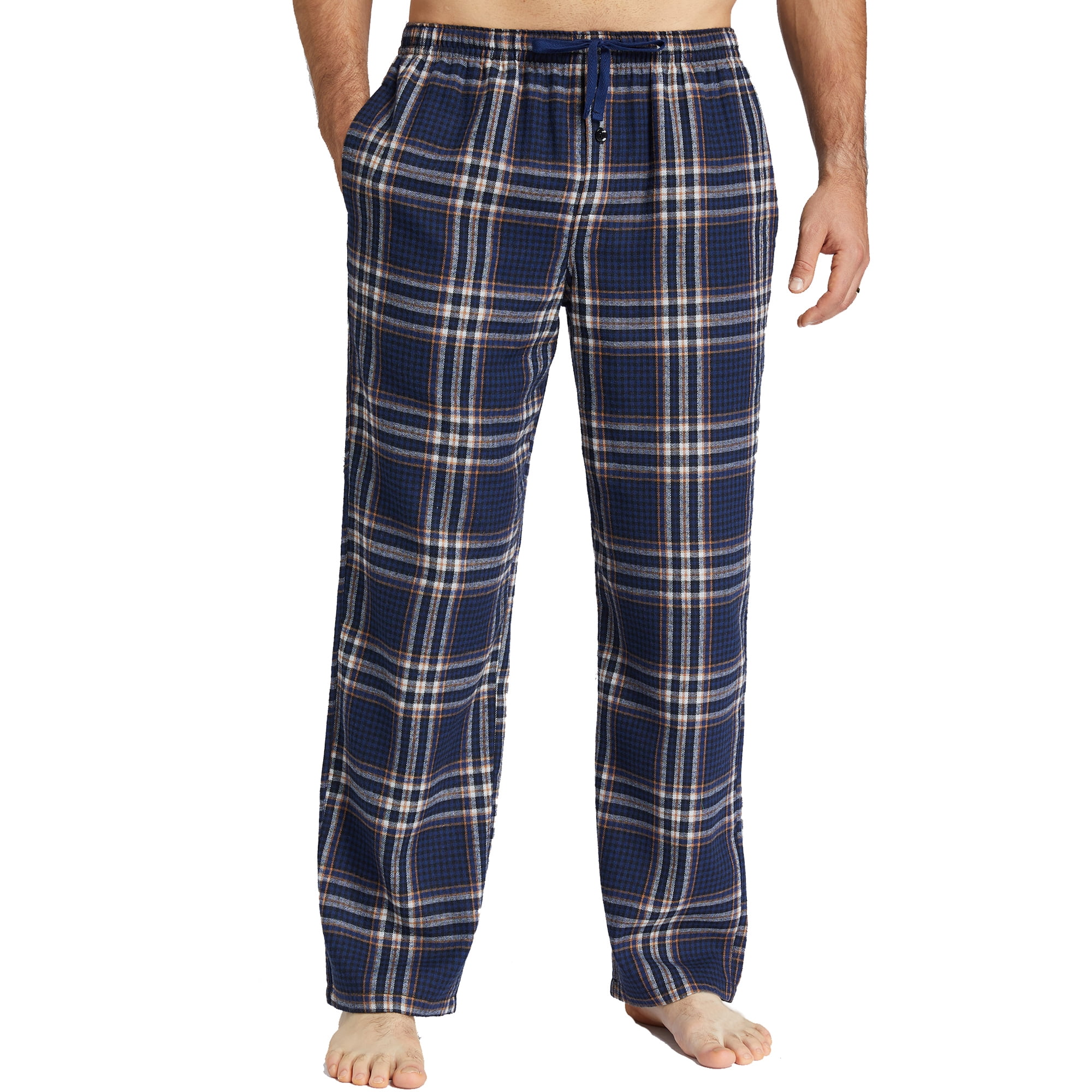 Onimisc Mens Pajama Pants Flannel Cotton Plaid Sleep & Lounge Pants, PJ ...