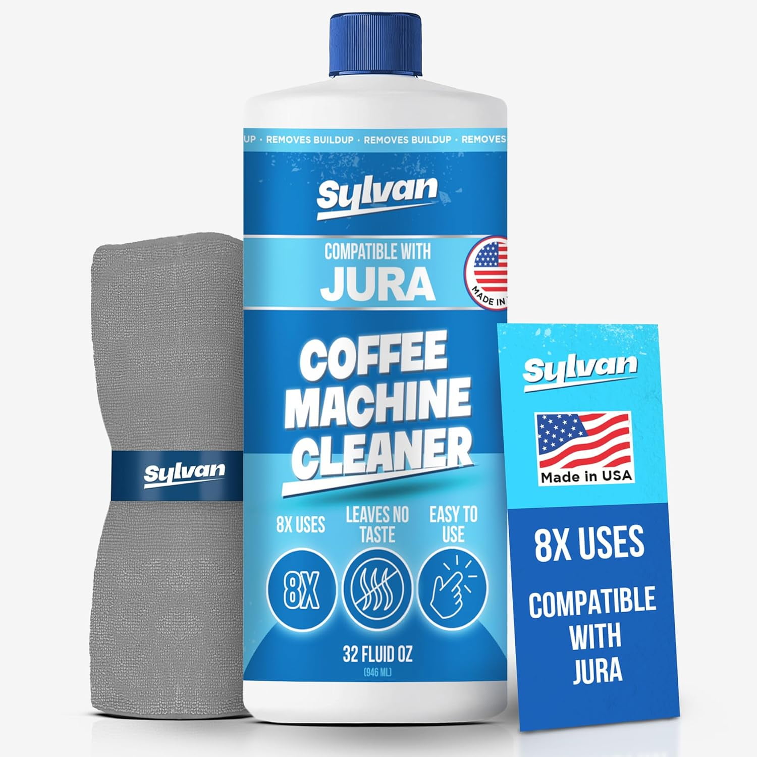 Jura Compatible Descaling Solution | Free Cleaning Cloth | 12 Month ...