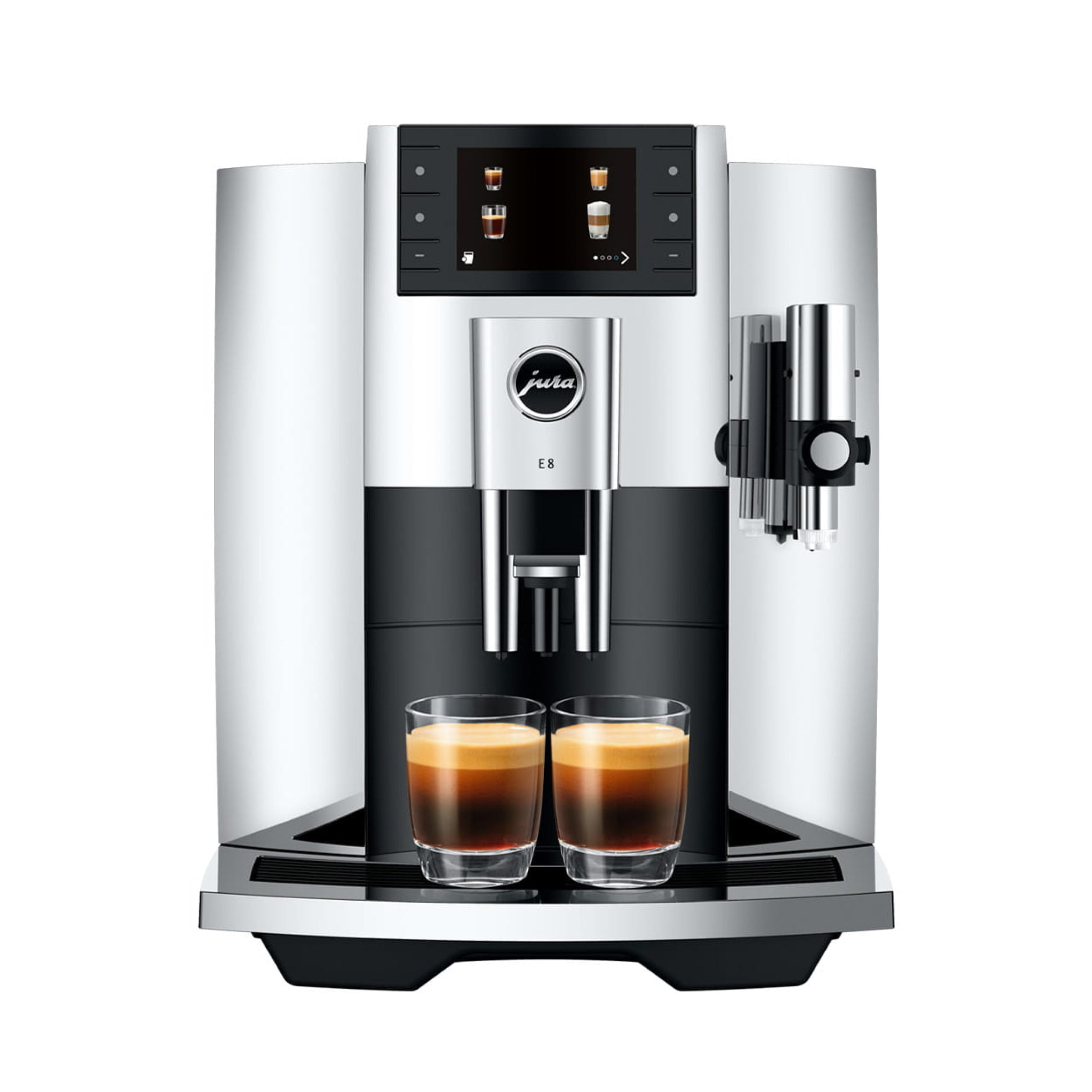 Jura E8 Automatic Espresso Machine | 17 Recipes | Chrome | 15646 ...