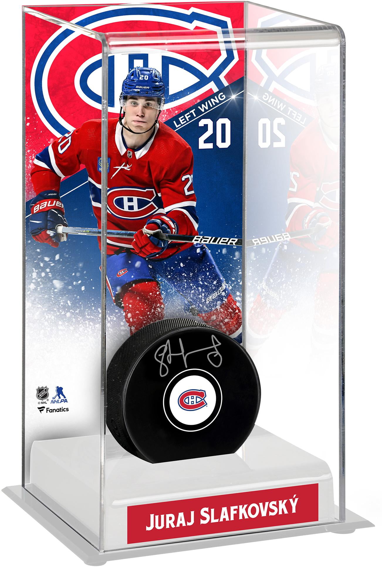 Juraj Slafkovsky Montreal Canadiens Deluxe Tall Hockey Puck Case ...