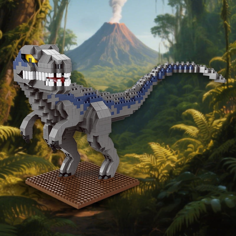 Jurassic Dinosaur Series Assembled Building Blocks - Tyrannosaurus Rex ...