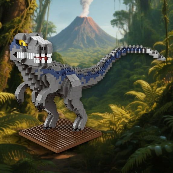 Jurassic Dinosaur Series Assembled Building Blocks - Tyrannosaurus Rex ...