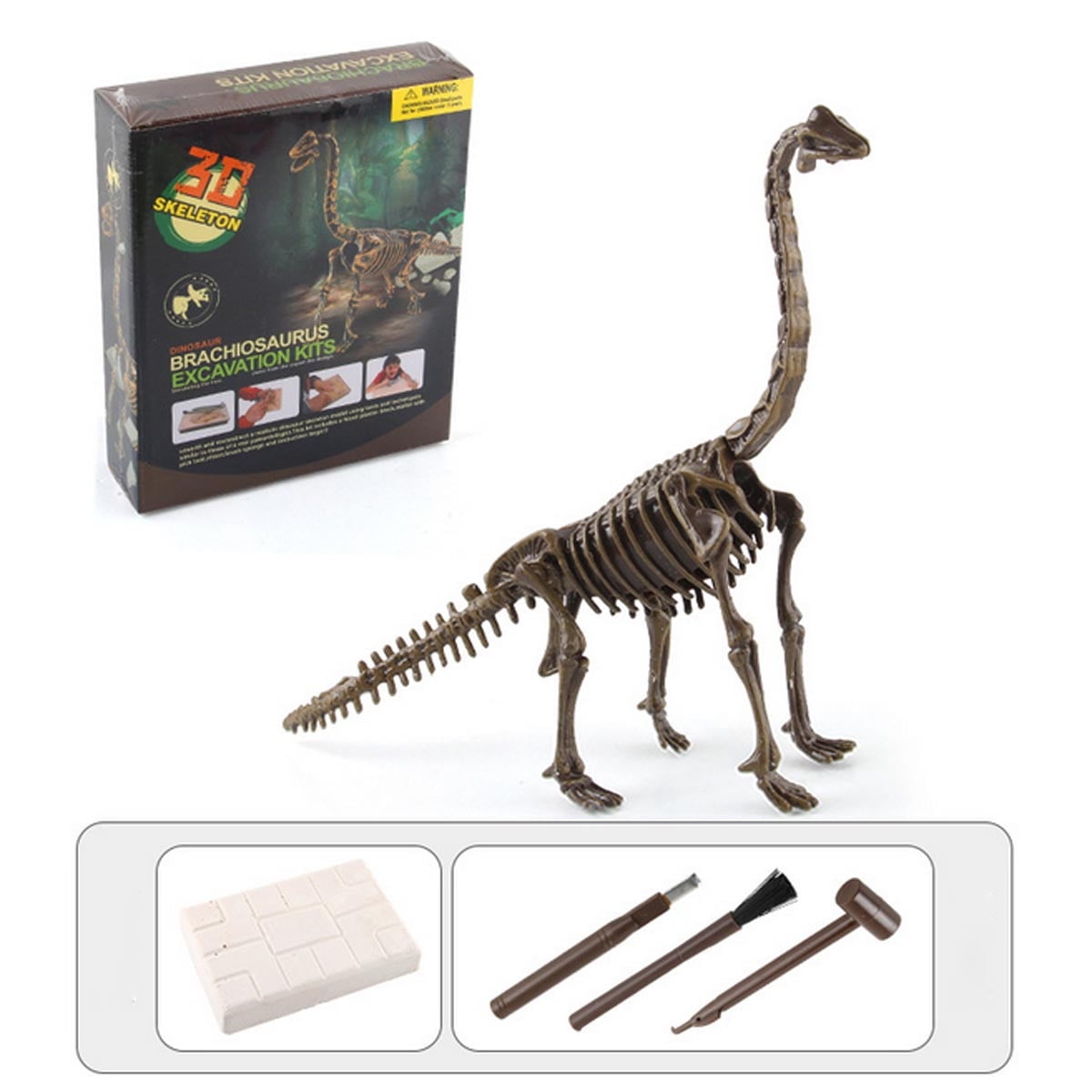 Jurassic Dinosaur Skeleton Dig Kit, Dinosaur Fossil Excavation Model ...