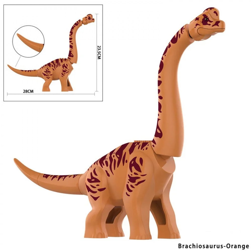 Jurassic Dinosaur World Brachiosaurus Building Blocks Diplodocus Dino ...