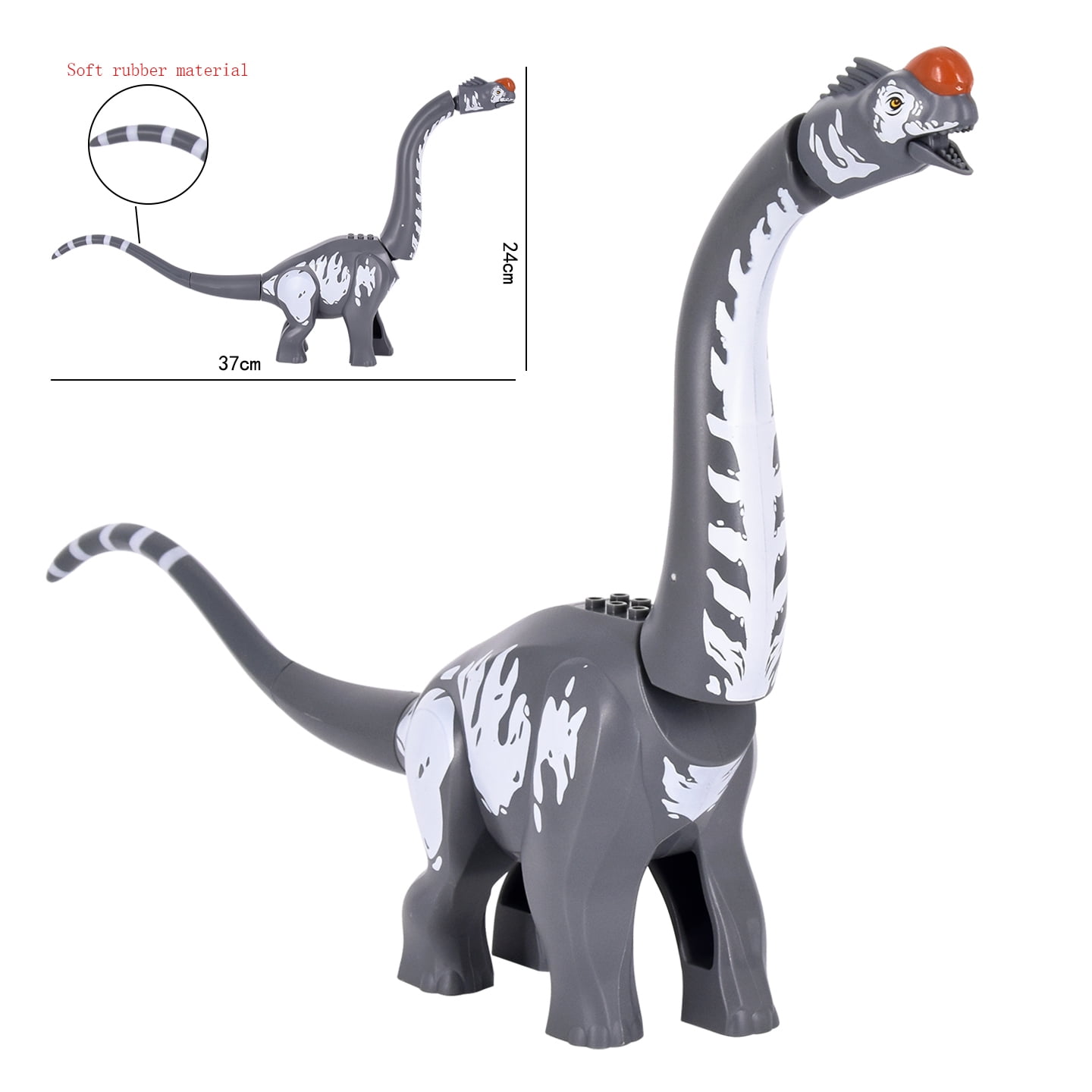 Jurassic Dinosaur World Titanosaurus Realistic Design Soft Rubber ...