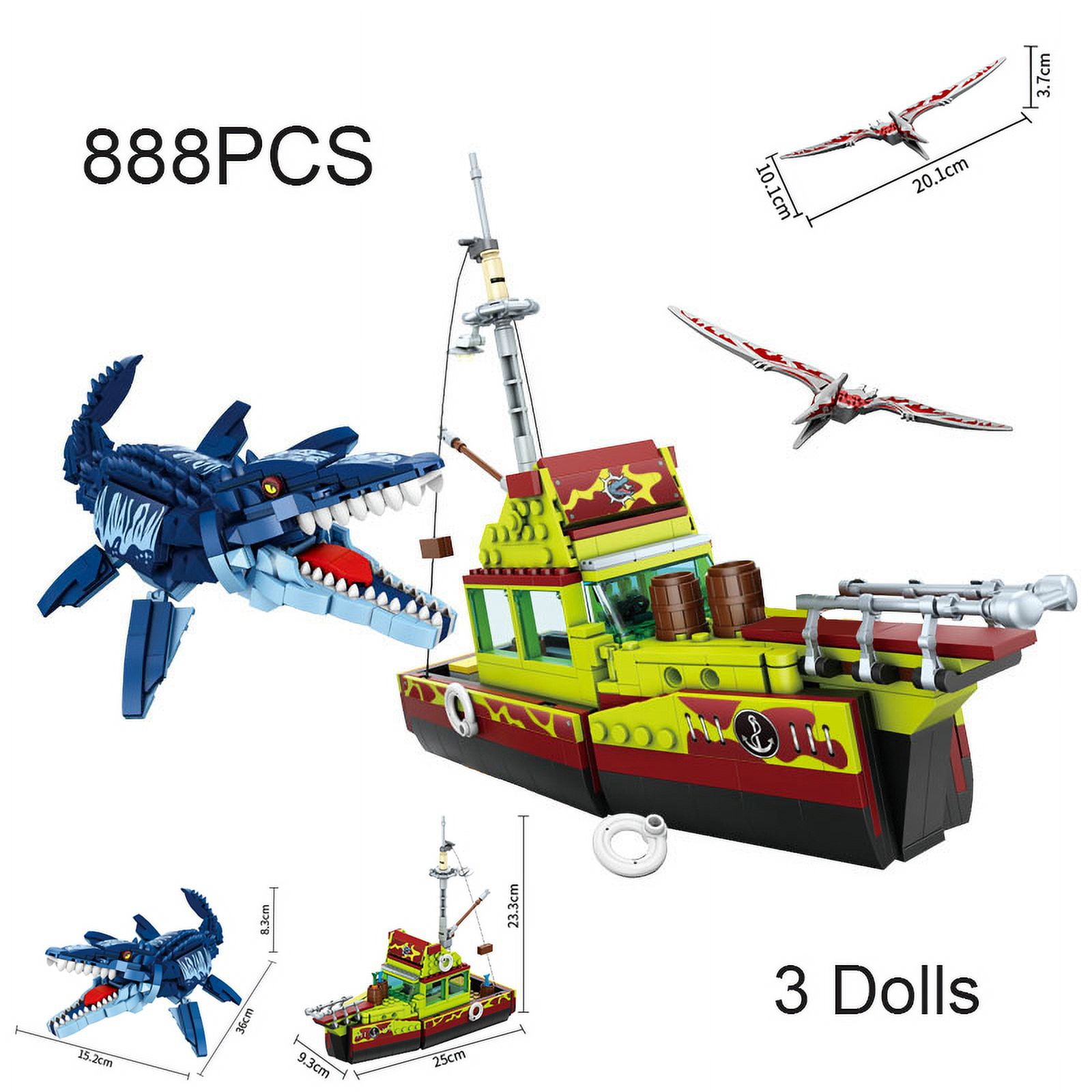 Jurassic Dinosaurs World Animal Park Blocks Building Brick Dinosaur ...