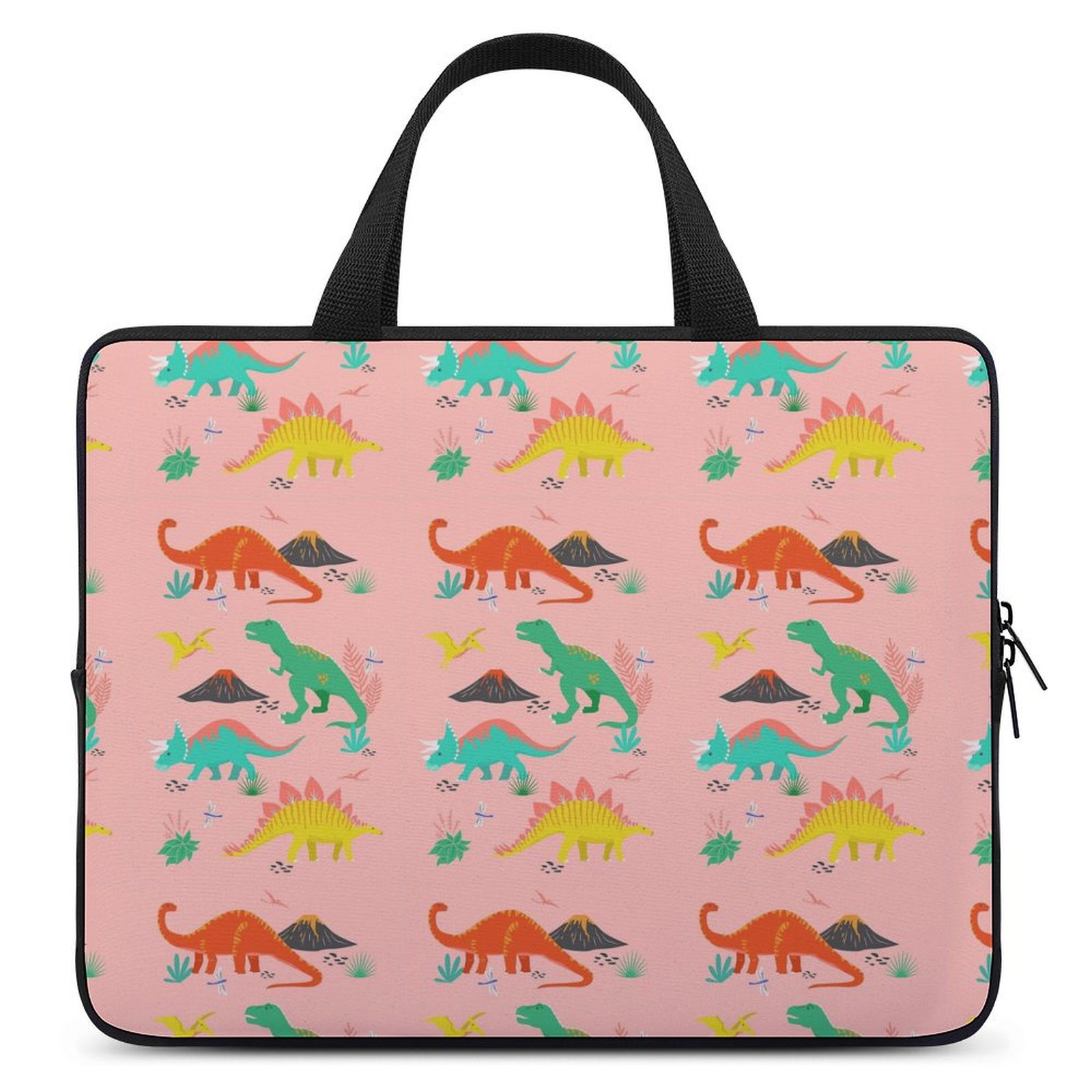 Jurassic Dinosaurs in Pink Laptop Bag Women Man 10 12 13 15 17 Inch ...