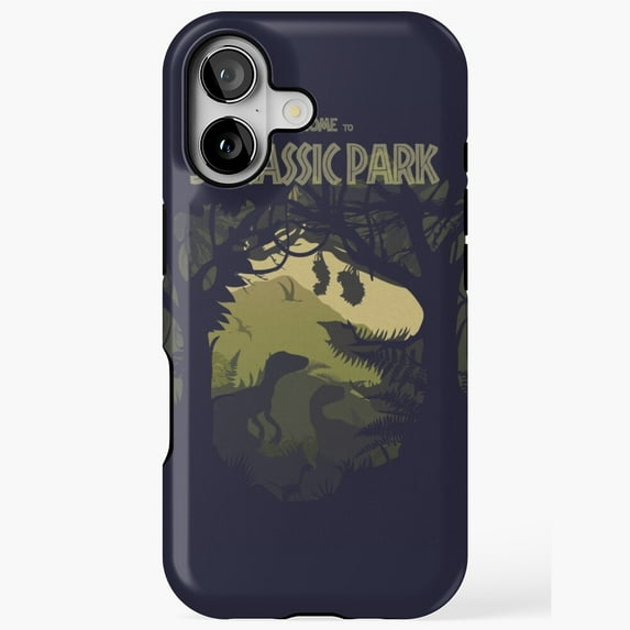 Jurassic Era Adventure Park Tribute Artwork iPhone Case for iPhone 17 ...