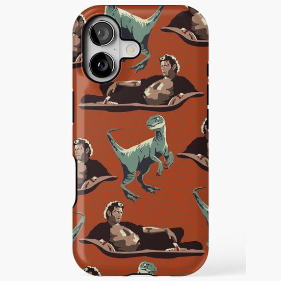 Jurassic Geniuses Prehistoric Dinosaur Art Case for iPhone 17 16 15 14 ...