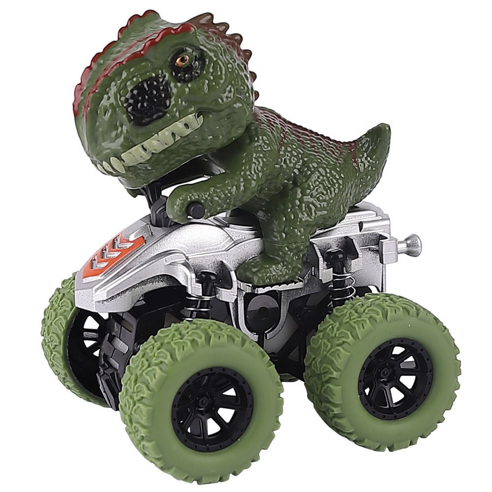 Jurassic Monster Stunt RC Car - 4x4 Inertia-Powered Rotating T-Rex ...