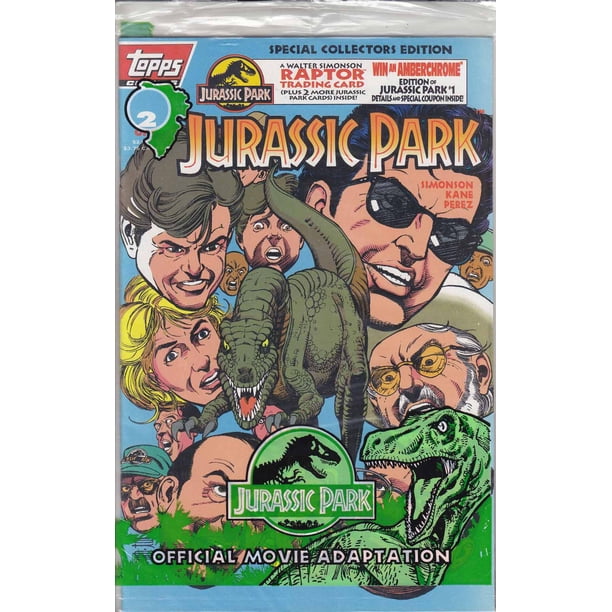 Jurassic Park #2 (with card) VF ; Topps Comic Book - Walmart Business ...