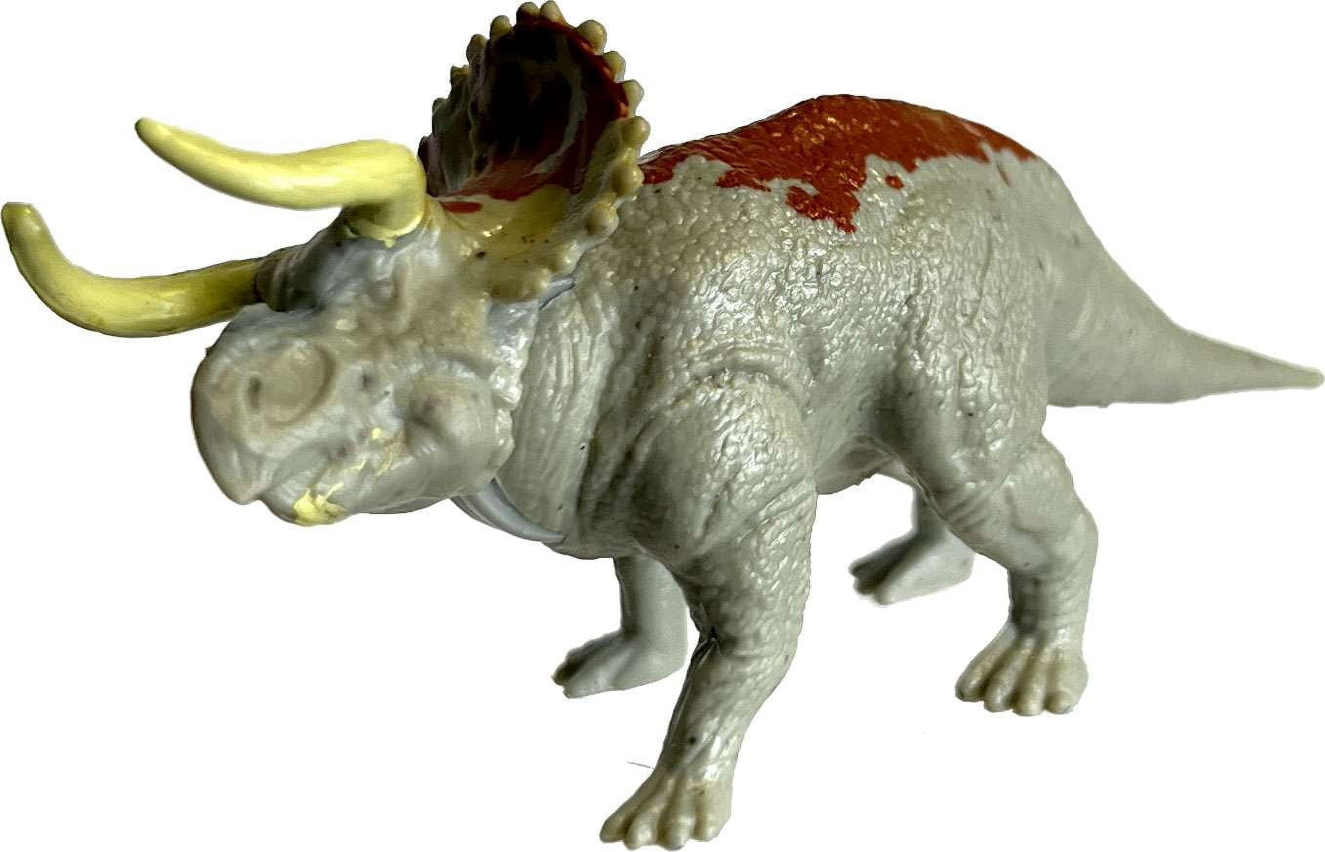 Mattel Collectible Triceratops Action Figure, Grey and Brown Jurassic ...