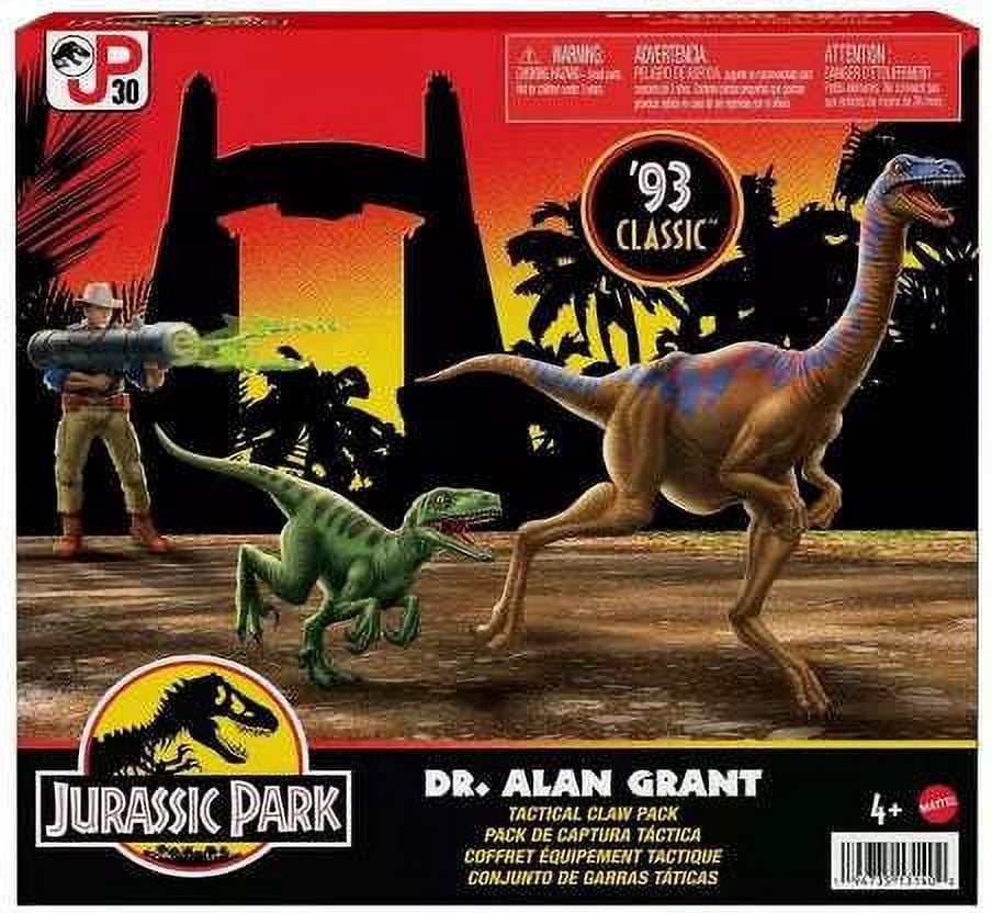 Mattel Jurassic Park '93 Classic Dr Alan Grant Tactical Claw Pack with ...