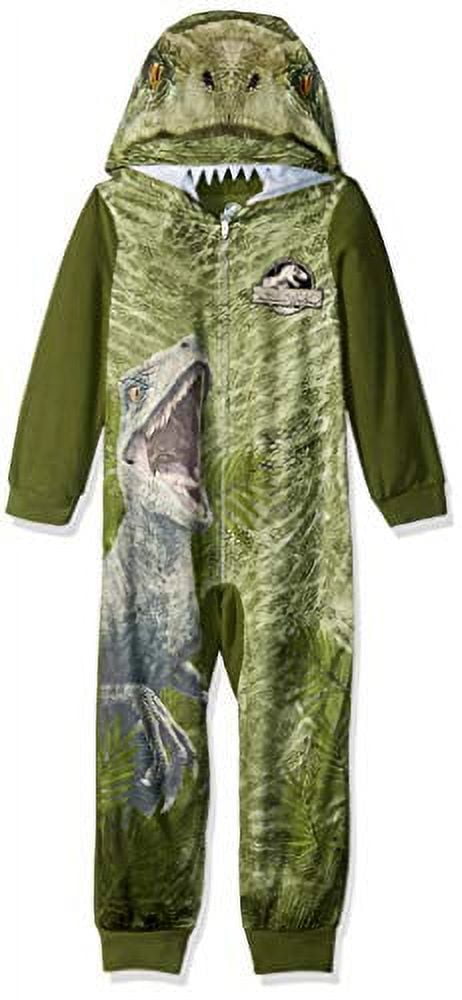 Jurassic Park Boys' Little Jurassic World T-Rex Hooded Blanket Sleeper ...