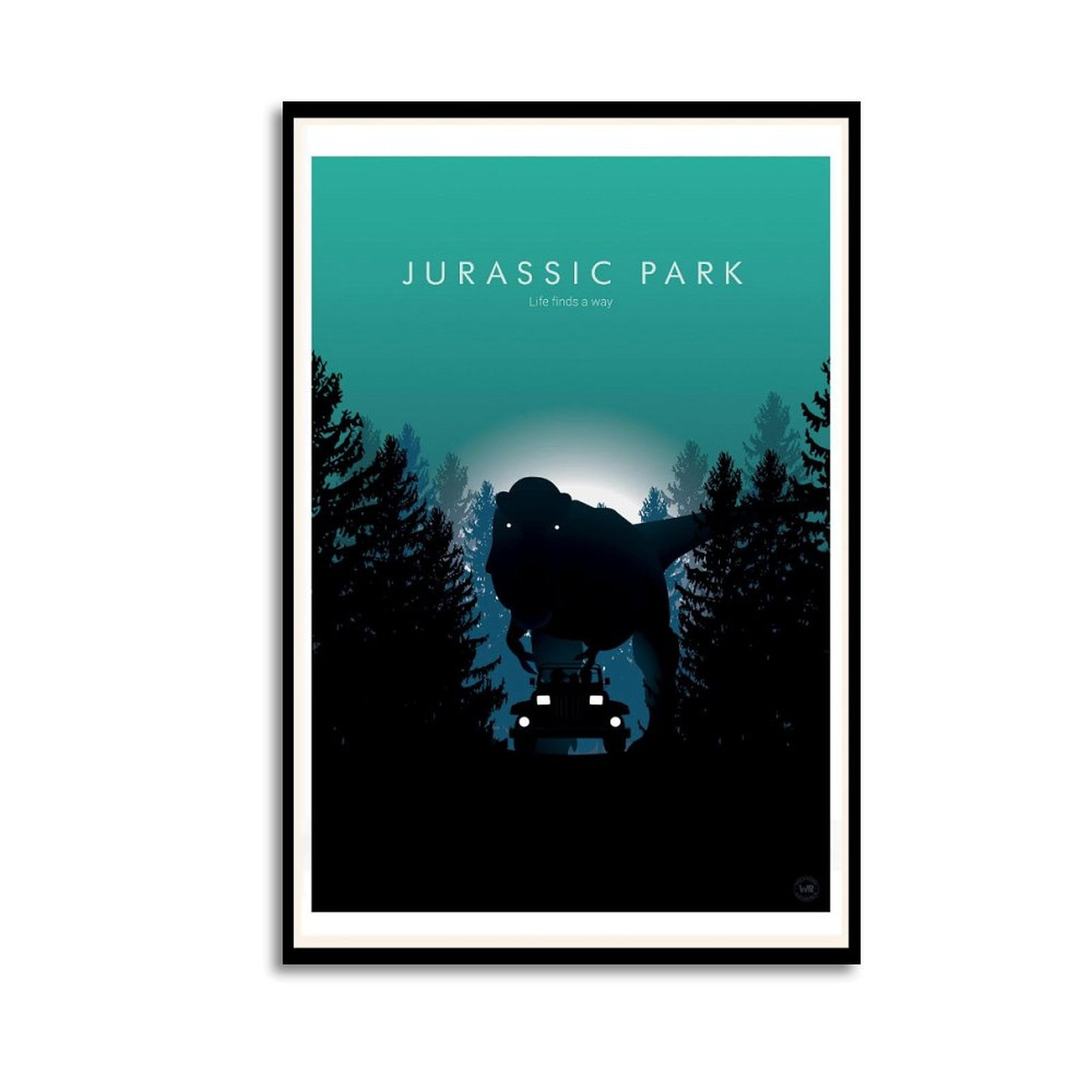 Jurassic Park Canvas Art Wall Decor Posters Home Bar Restaurant Garage Cafe Logo Gift - Walmart.com