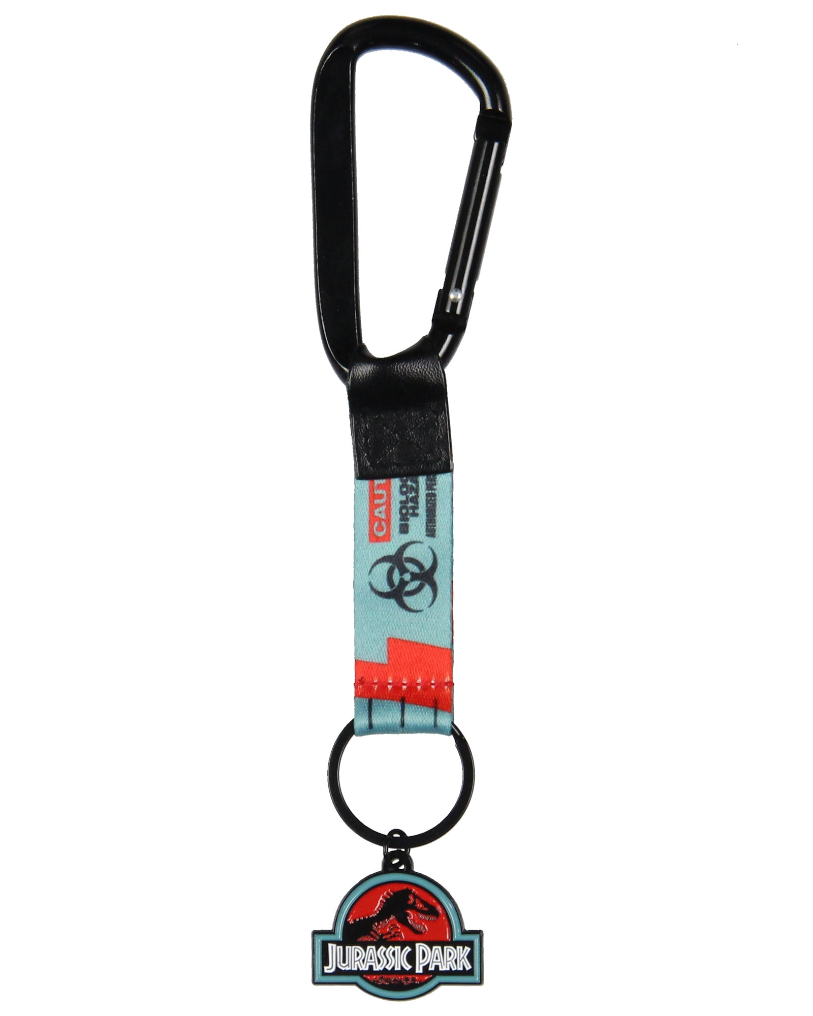 Jurassic Park Dinosaur Movie T Rex Caution Sign Volts Carabiner ...